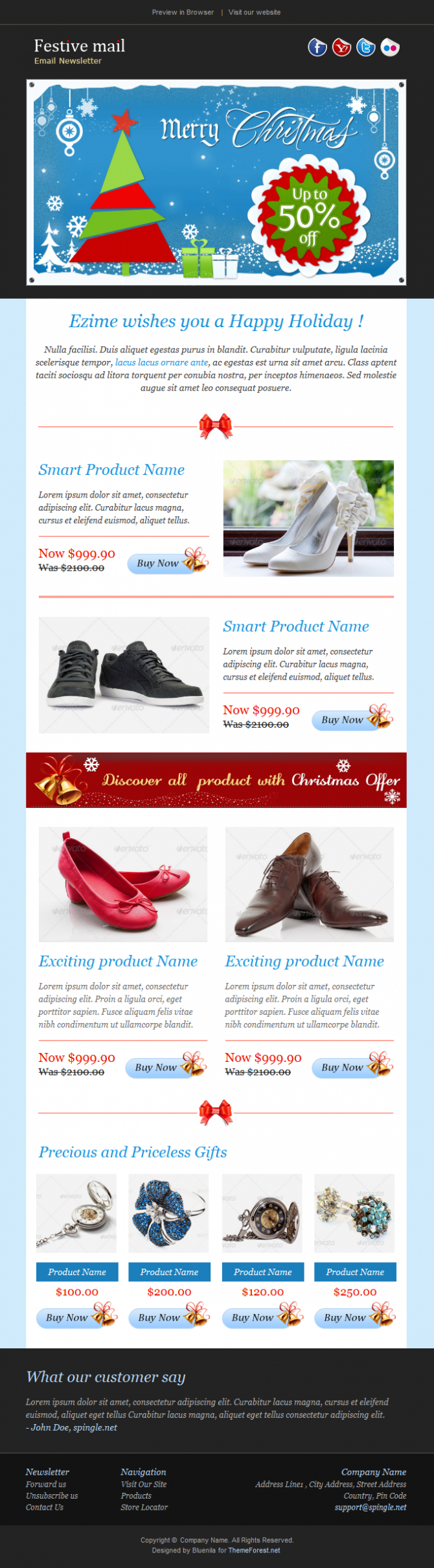 22 Inspirational Christmas HTML Email Templates