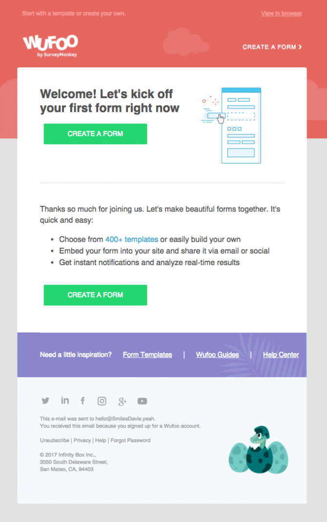 Welcome Email Design Inspiration: 35 Creative Examples - MailBakery